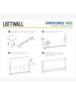 Counter Shield Basic Assembly Instructions | Loftwall