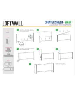 Counter Shield Wrap Assembly Instructions | Loftwall