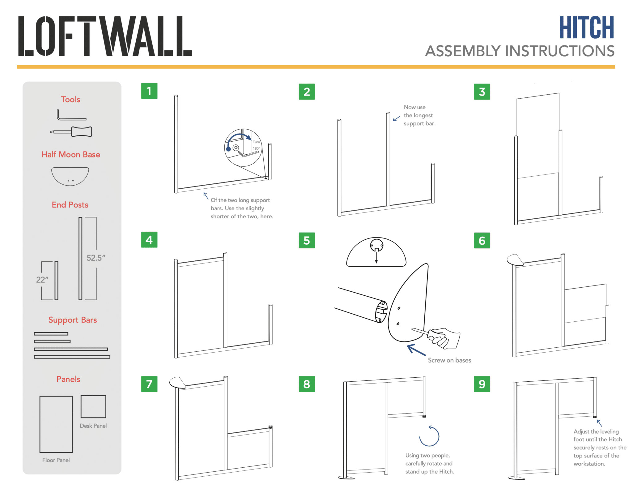 Hitch Assembly Instructions | Loftwall
